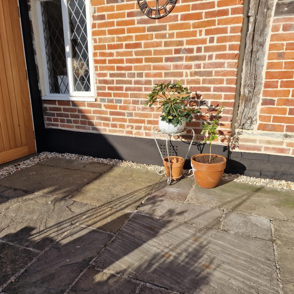 Cottage Render Repair - Black Plinth Paint | Lime Stuff